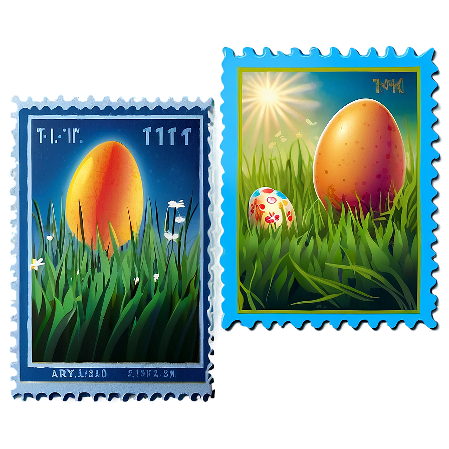 Download Easter Stamp Png Fuj | Wallpapers.com