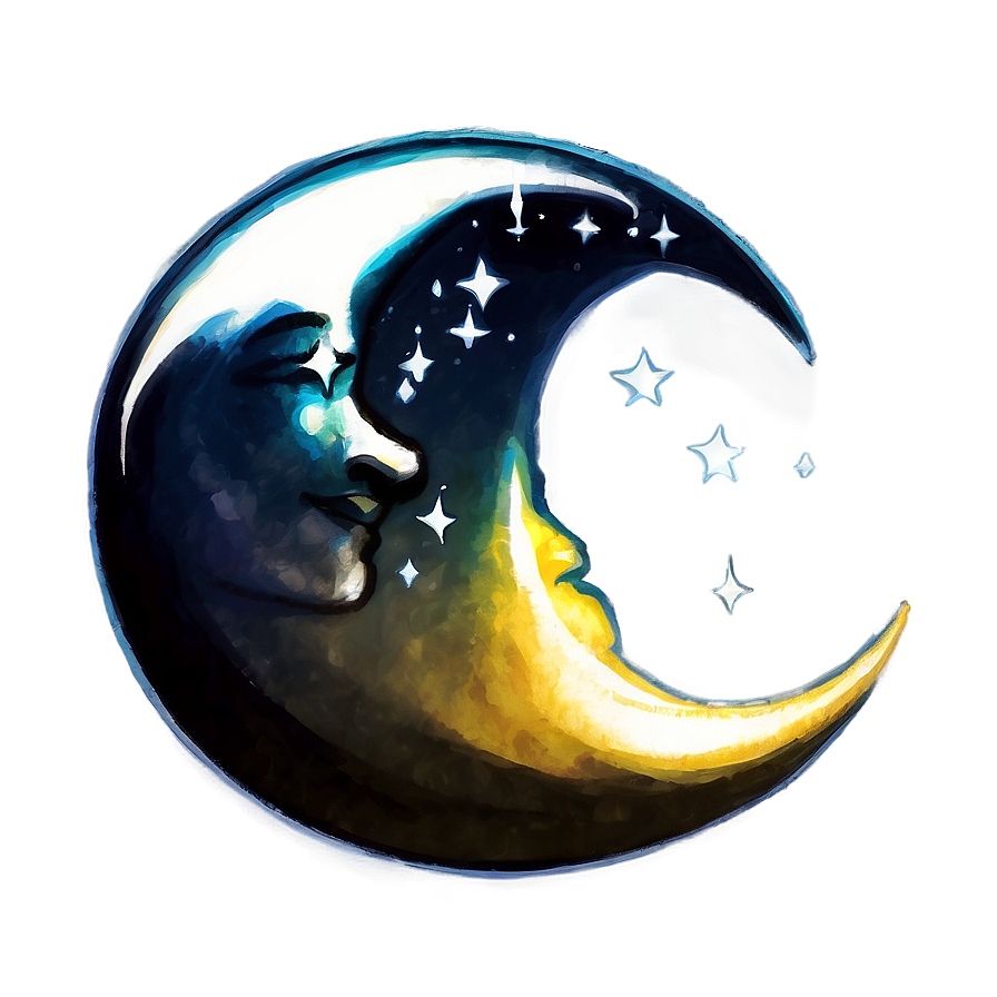 Download Enchanted Crescent Moon Png 93 | Wallpapers.com