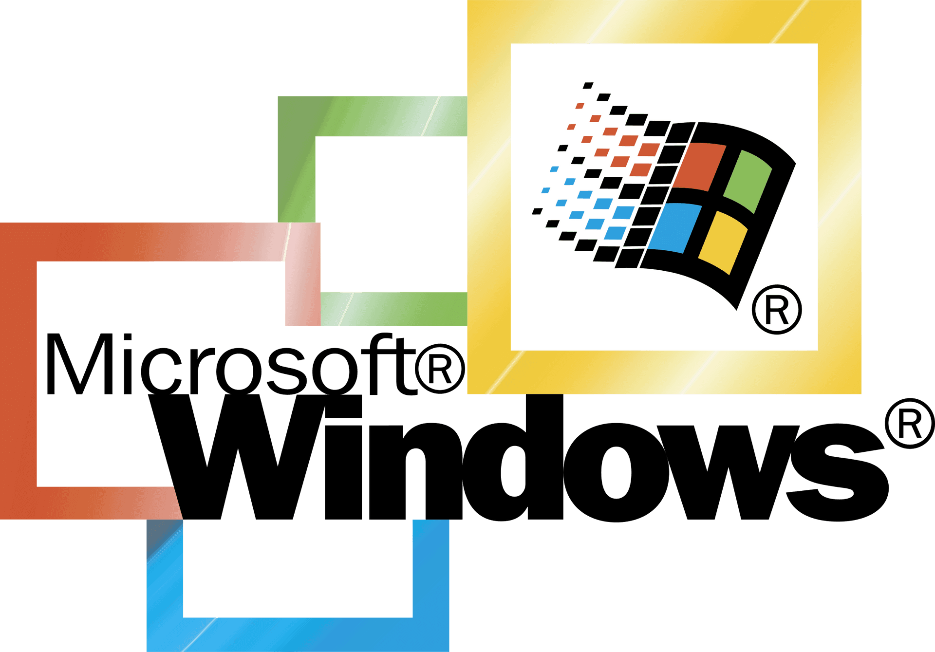 Download Evolution_of_ Windows_ Logo.png | Wallpapers.com
