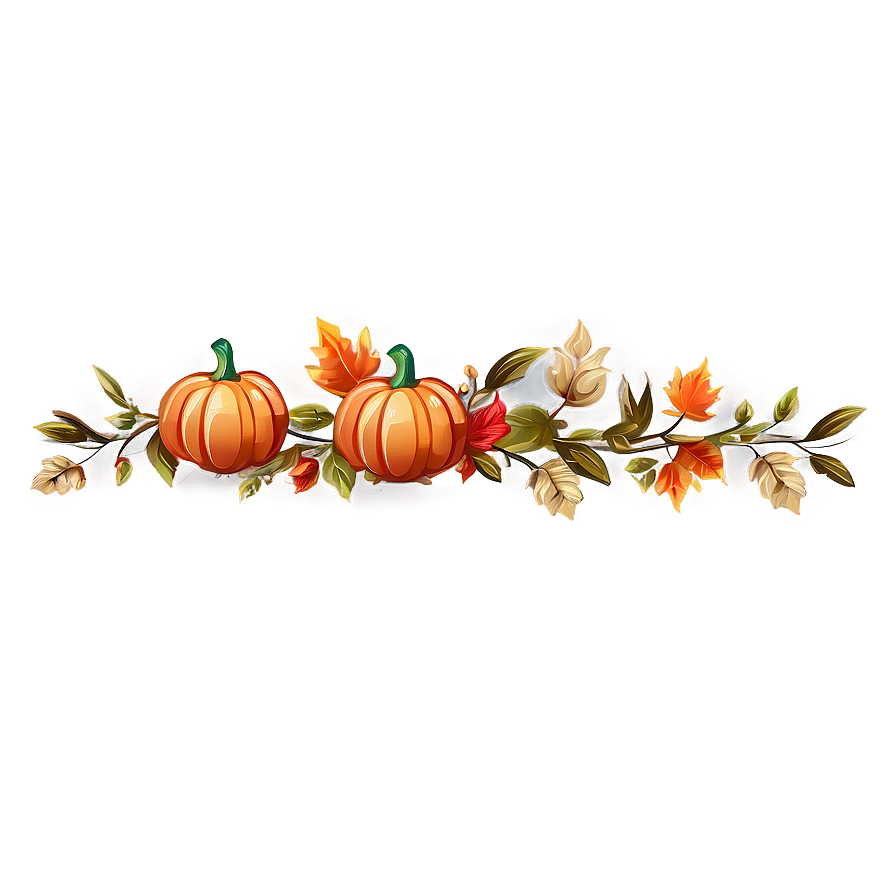 Download Fall Harvest Thanksgiving Border Png Tgf72 | Wallpapers.com