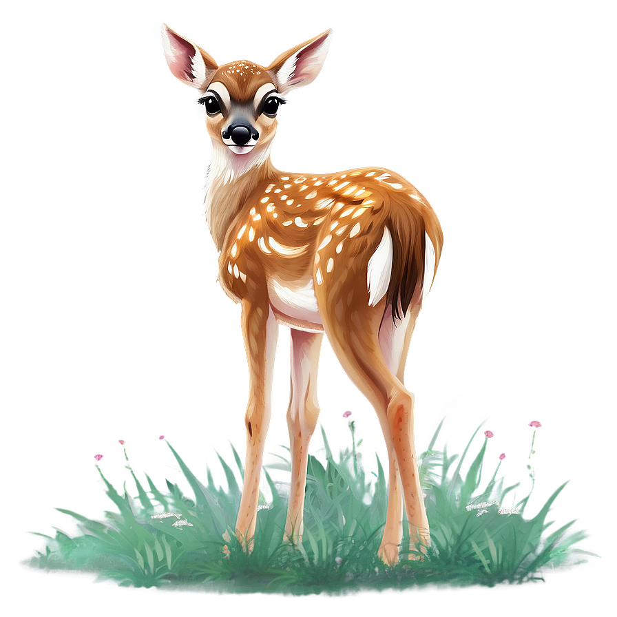 Download Fawn In Forest Png 7 | Wallpapers.com
