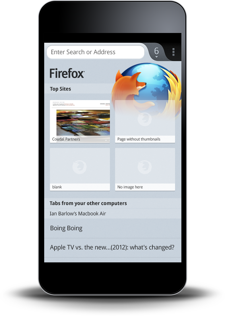 Download Firefox Mobile Browser Interface | Wallpapers.com