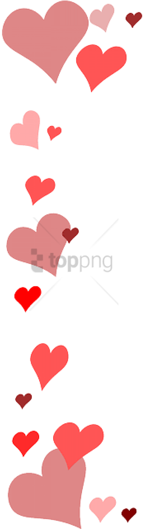 Download Floating Hearts Border Design | Wallpapers.com