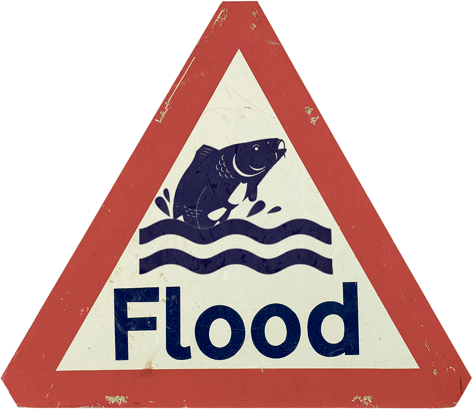 Download Flood Warning Sign Triangular Shape | Wallpapers.com