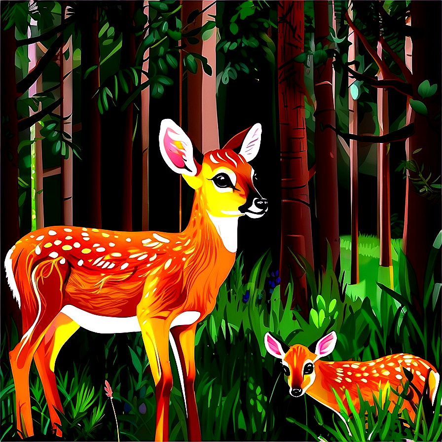 Download Forest Fawn Graphic Png Kuk66 | Wallpapers.com