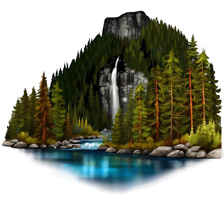 Download Forest Mountain River Clipart Png Mjg28 | Wallpapers.com