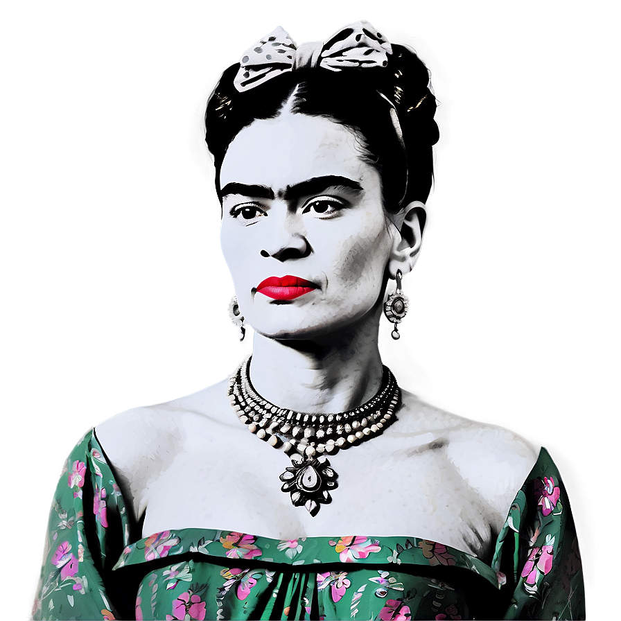 Download Frida Kahlo Portrait Mexico Png Yjo65 | Wallpapers.com