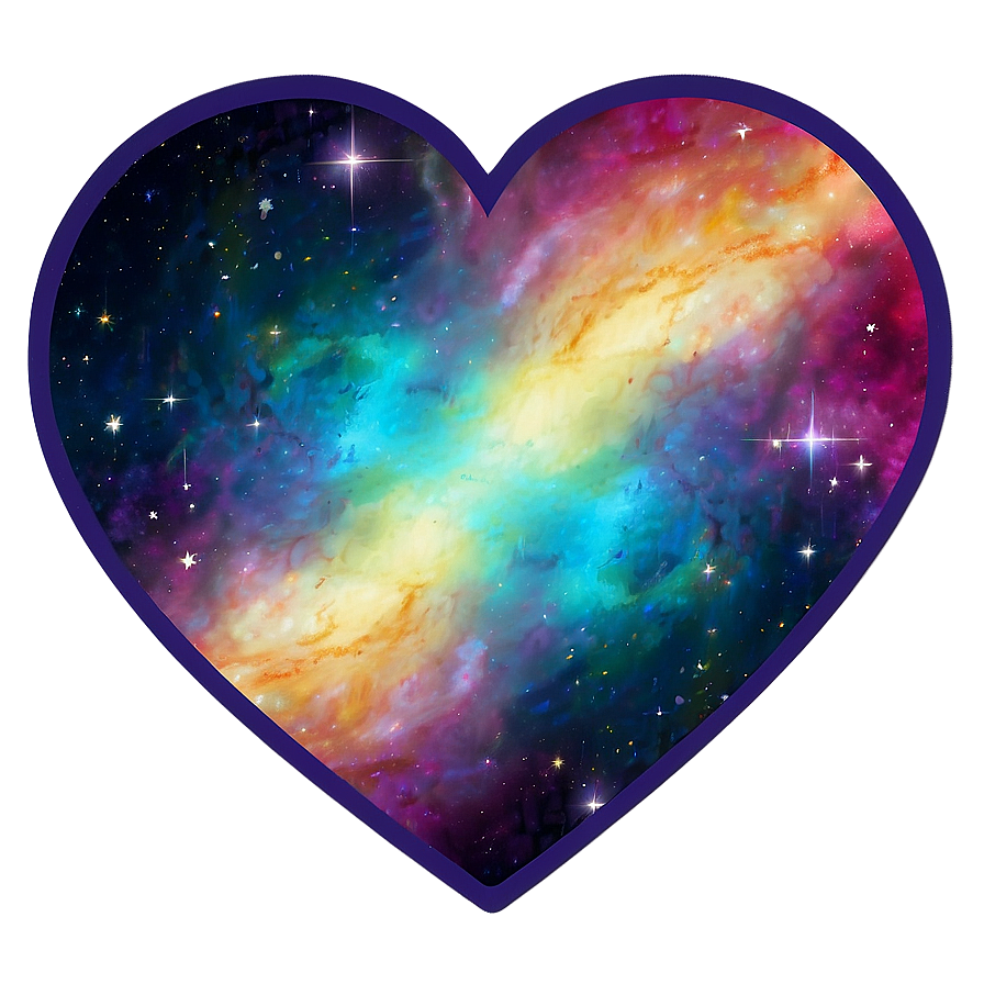Download Galaxy Heart Clipart Cosmic Png Ete | Wallpapers.com