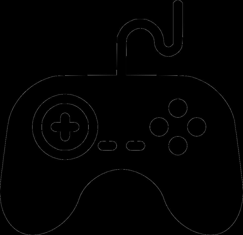 Download Game Controller Outline | Wallpapers.com