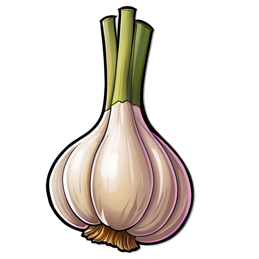 Download Garlic Cartoon Png Sph | Wallpapers.com