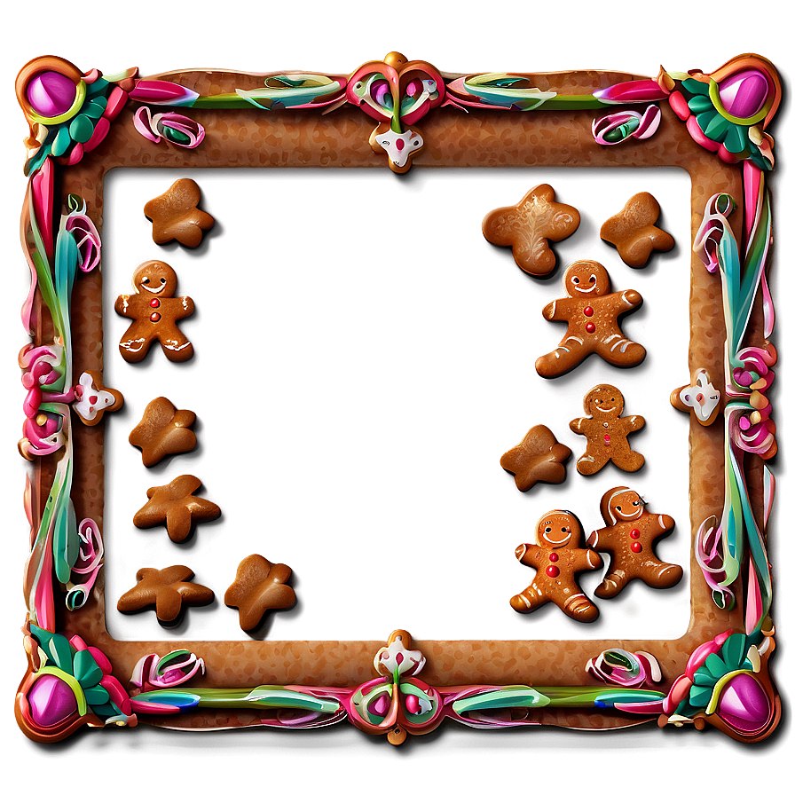 Download Gingerbread Frame Png 05252024 | Wallpapers.com