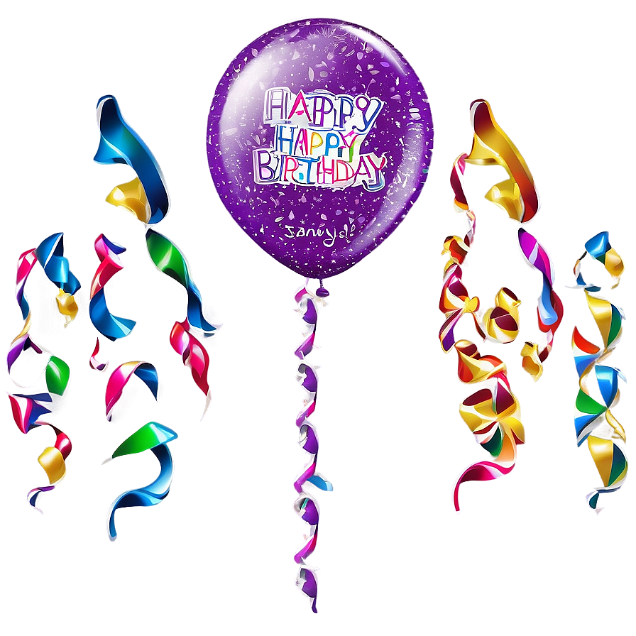 Download Glitter Birthday Balloon Png Sah59 | Wallpapers.com