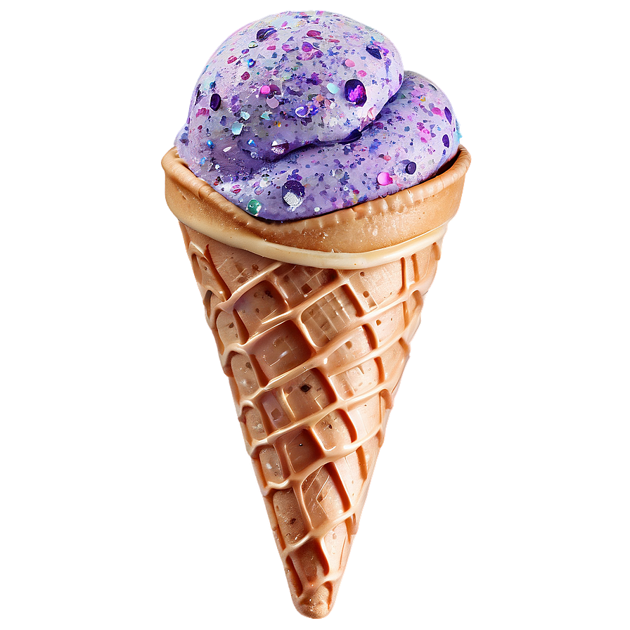 Download Glitter Ice Cream Cone Png Ljh36 | Wallpapers.com