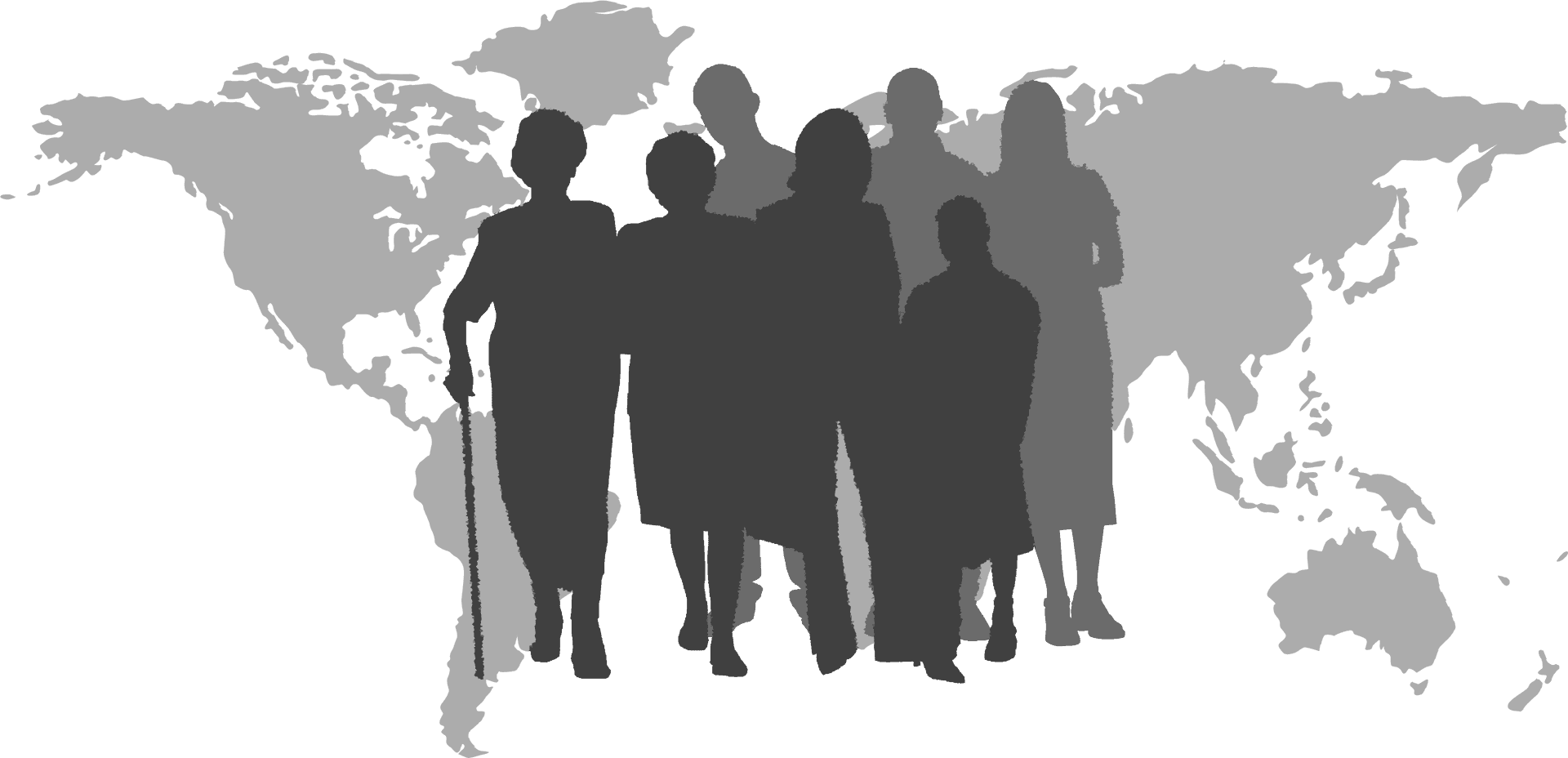 Download Global Unity Silhouette | Wallpapers.com