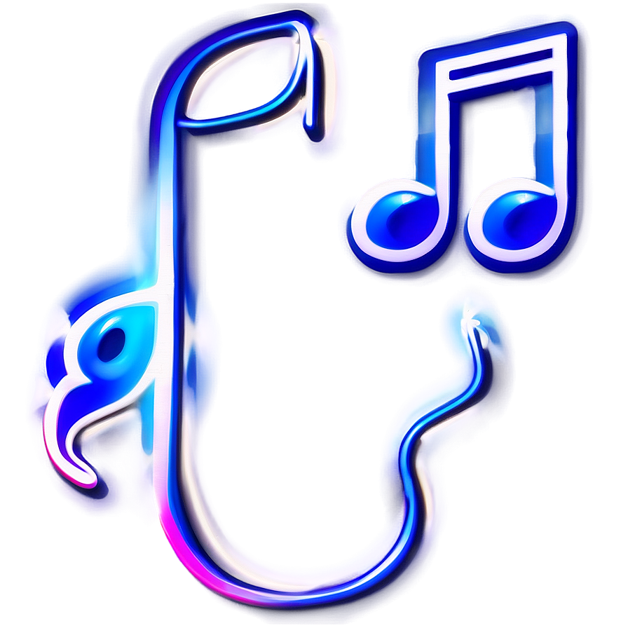 Download Glowing Music Note Symbol Png Ptp21 | Wallpapers.com