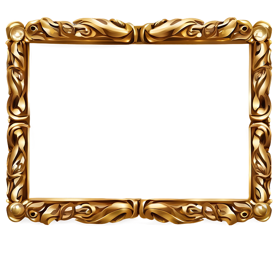 Download Gold Frame Clipart Png Mqf | Wallpapers.com