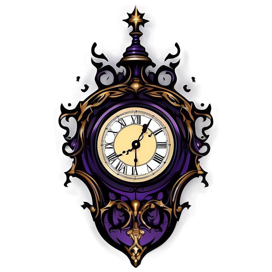 Download Gothic Clock Clipart Png 30 | Wallpapers.com