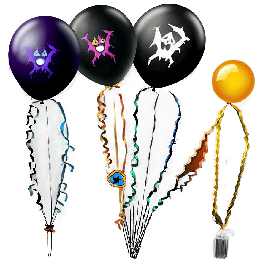 Download Halloween Balloons Png Awl | Wallpapers.com