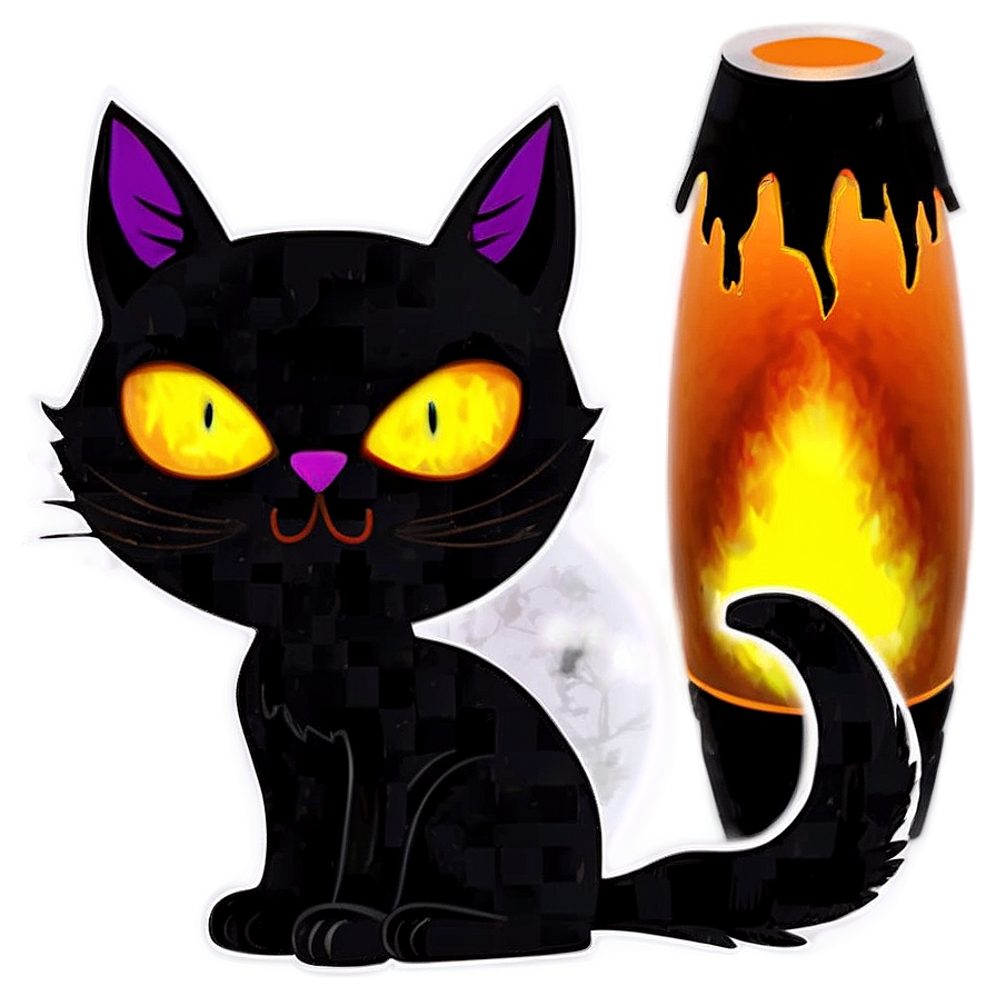Download Halloween Black Cat Png D | Wallpapers.com