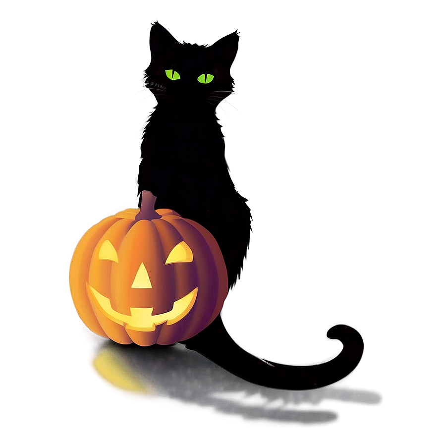 Download Halloween Cat Silhouette Png 06122024 | Wallpapers.com