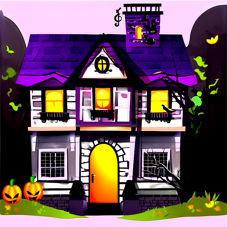 Download Halloween House Clipart Png Uut | Wallpapers.com