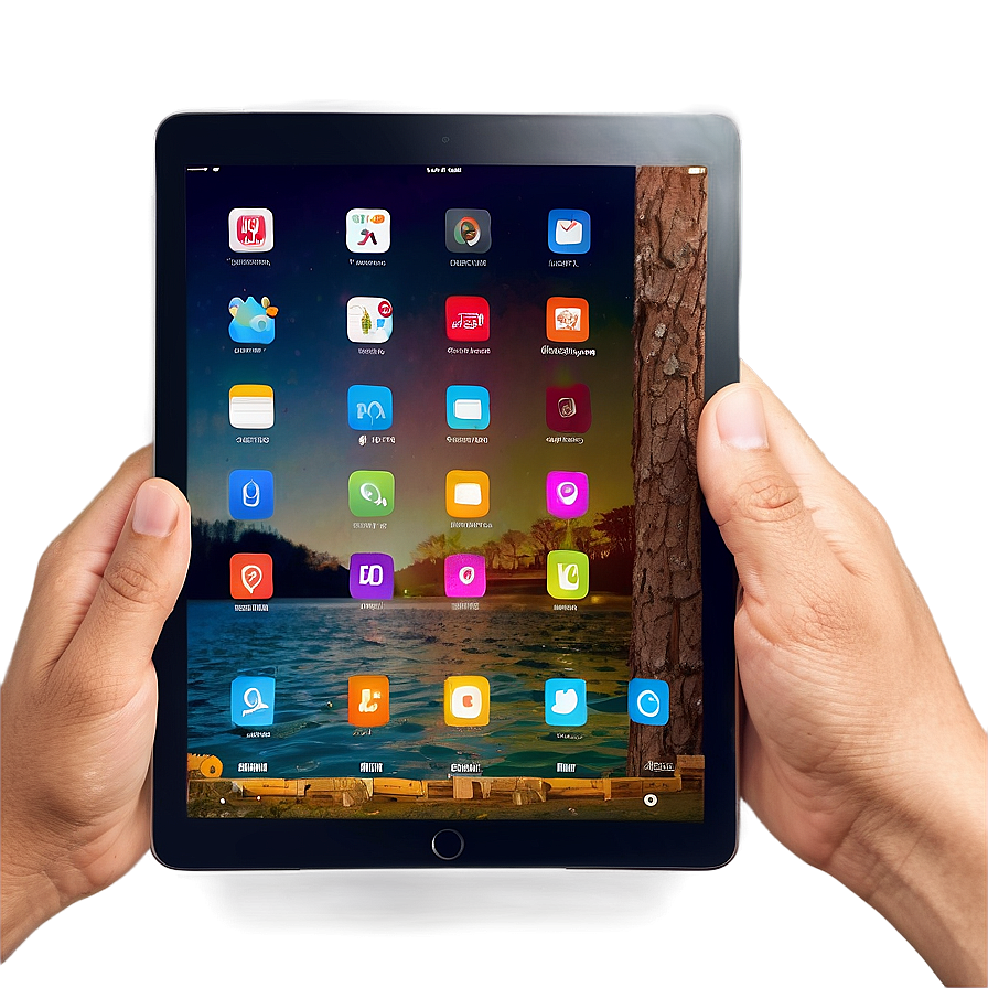 Download Hand Holding Ipad Mockup Png Pxh73 | Wallpapers.com