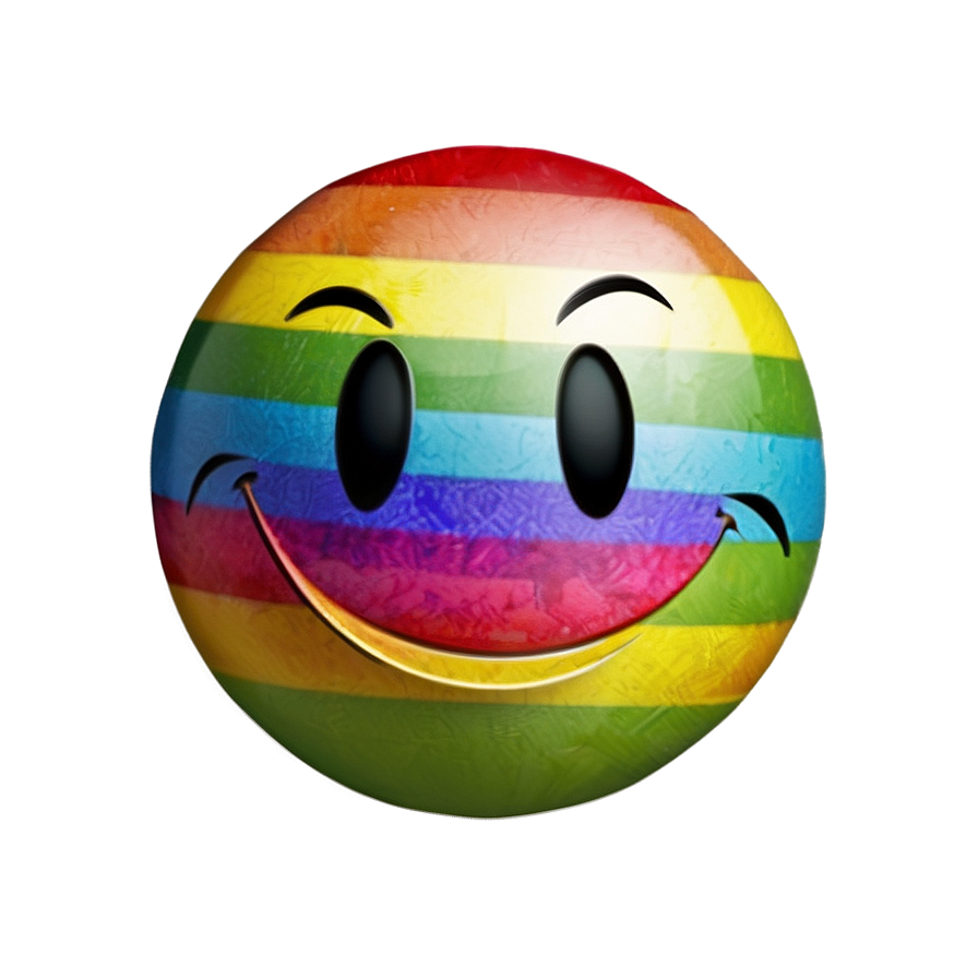 Download Happy Face Rainbow Emoji Png 44 | Wallpapers.com
