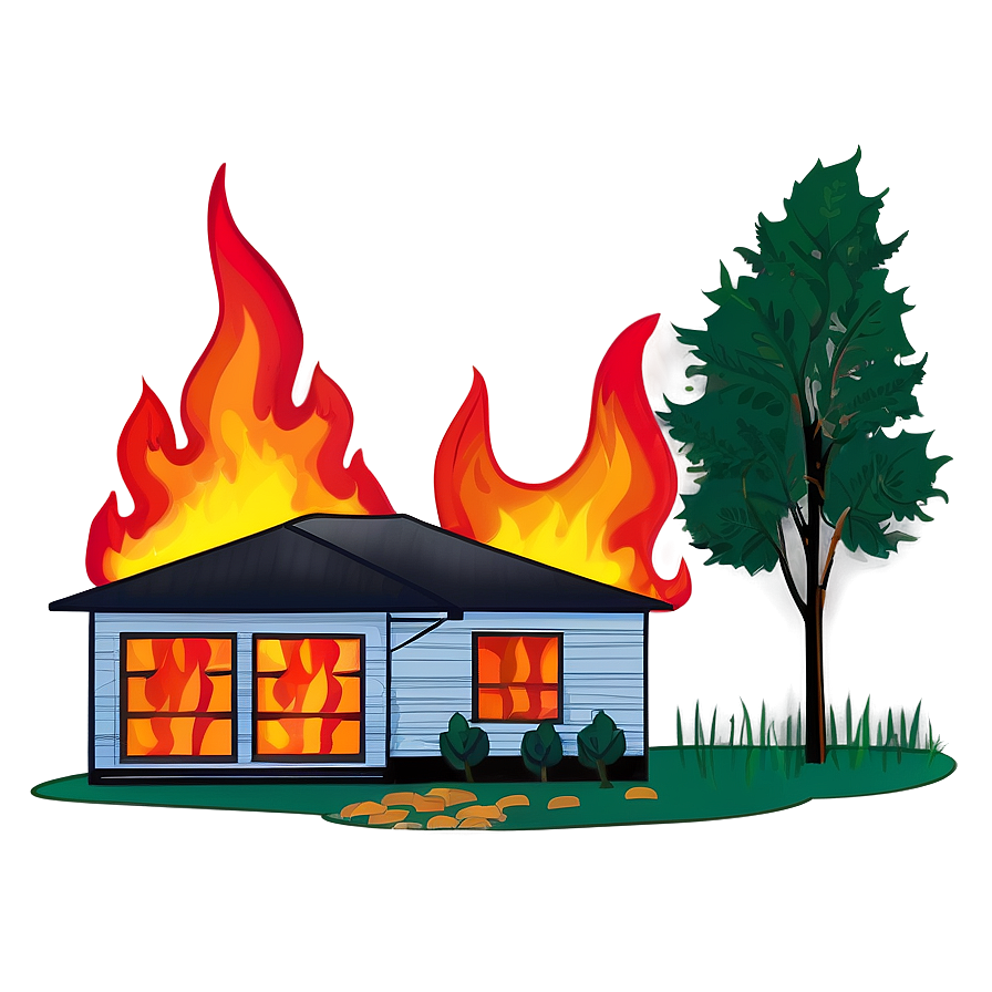 Download House On Fire Clipart Png 72 | Wallpapers.com