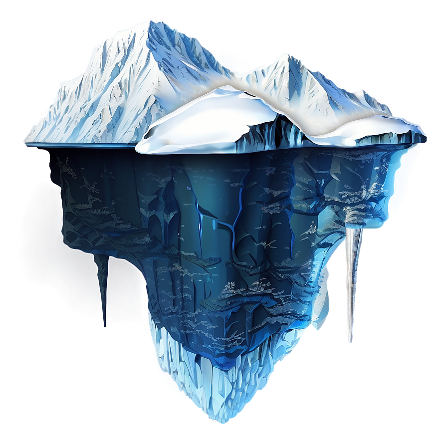 Download Iceberg Nature Graphic Png 2 | Wallpapers.com