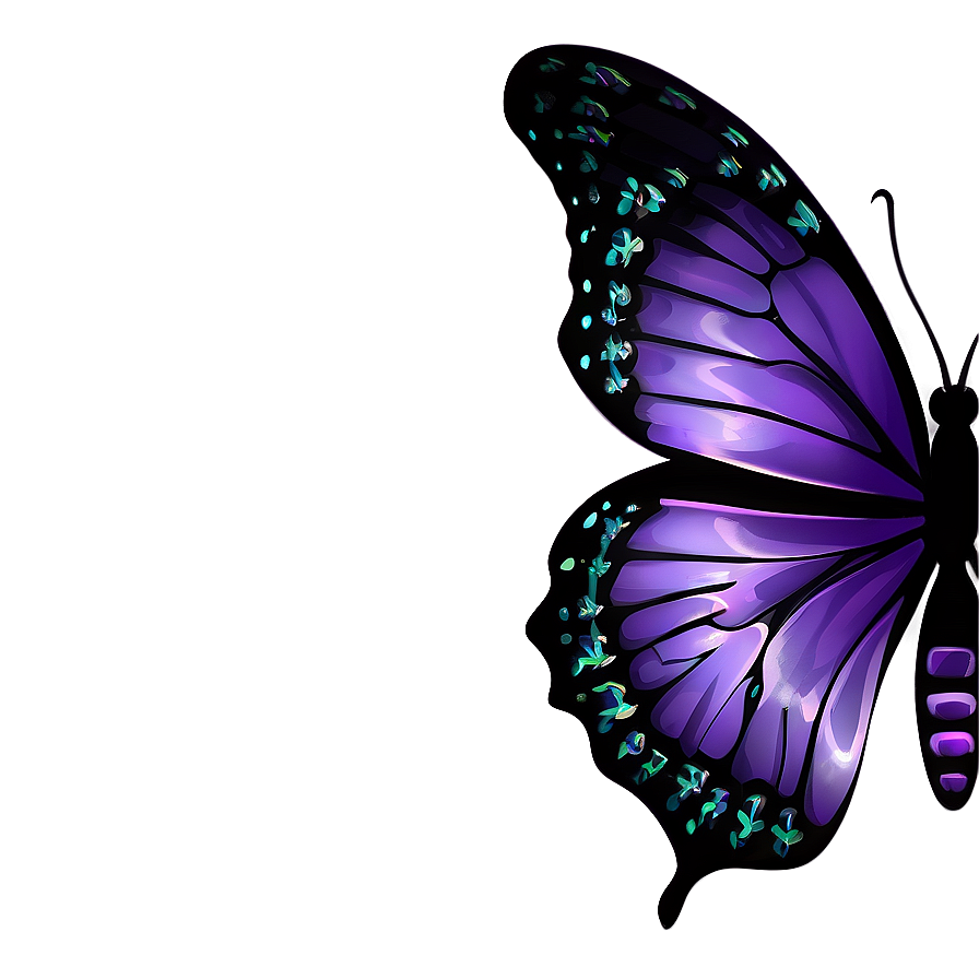 Download Lavender Butterfly Illustration Png Skb3 | Wallpapers.com