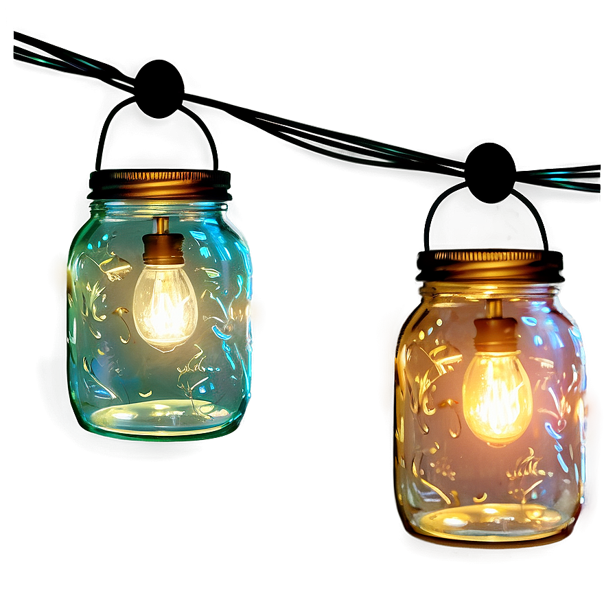 Download Mason Jar String Lights Png 05252024 | Wallpapers.com