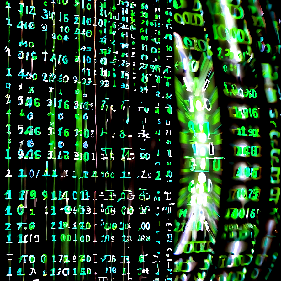 Download Matrix Code Glowing Effect Png 06252024 | Wallpapers.com