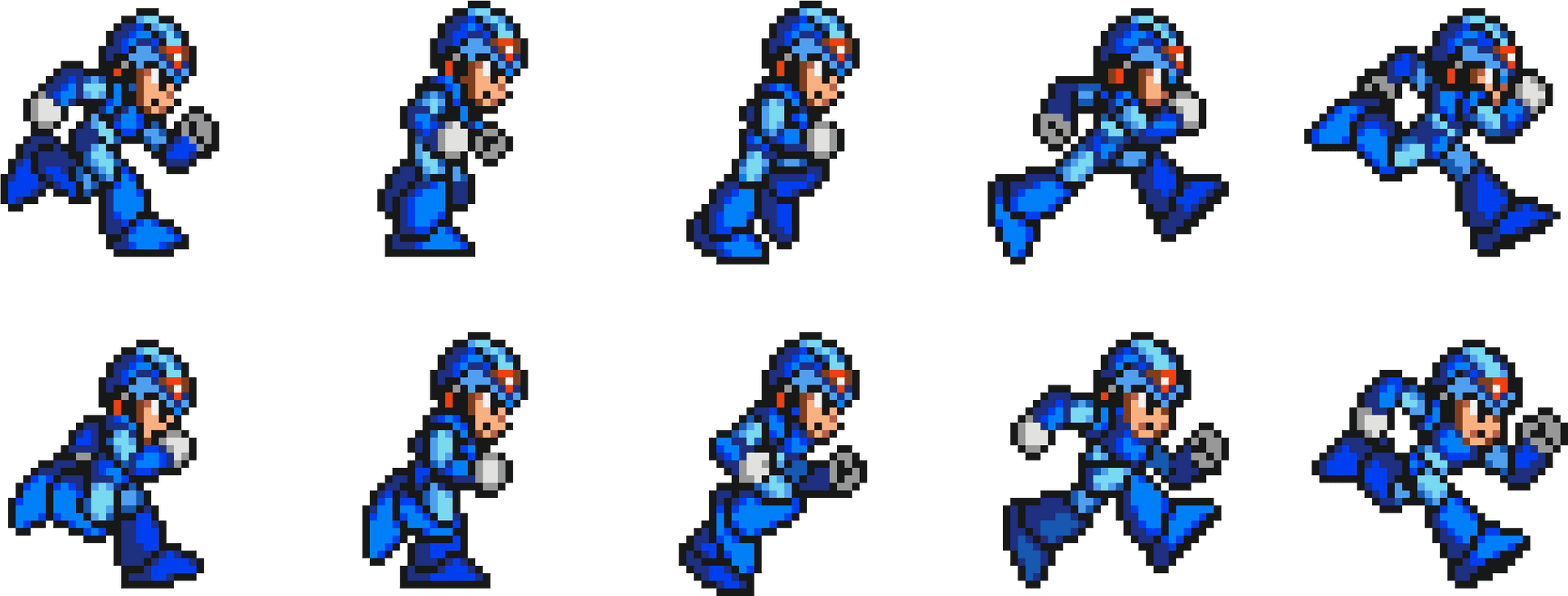 Download Mega Man Running Sprite Animation | Wallpapers.com