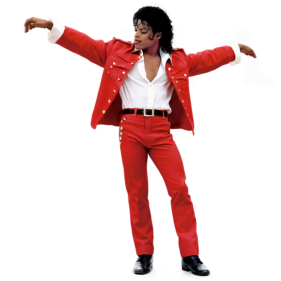 Download Michael Jackson Red Jacket Png Njp74 | Wallpapers.com