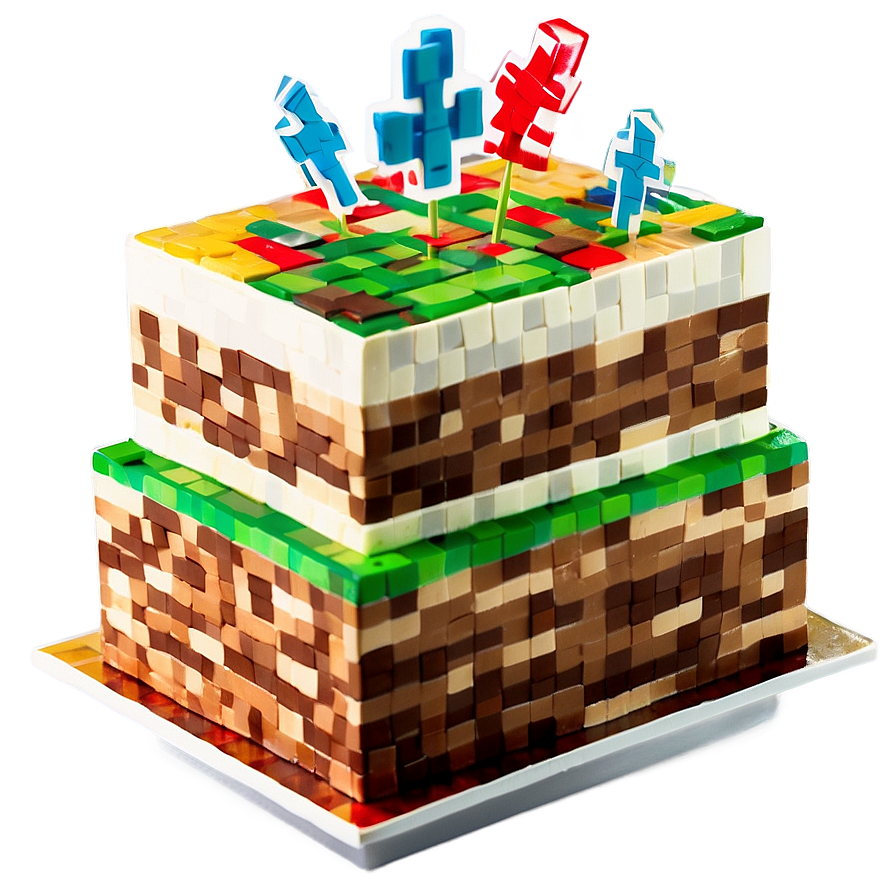 Download Minecraft Cake 3d Model Png Low18 | Wallpapers.com