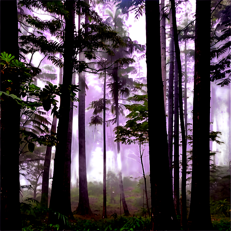Download Misty Forest Morning Png Ggl40 | Wallpapers.com