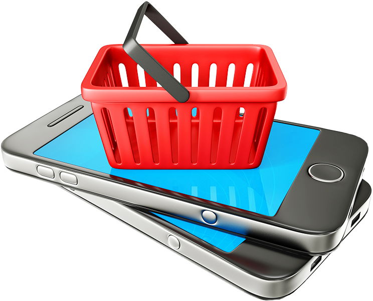 Download Mobile Shopping Cart Concept | Wallpapers.com