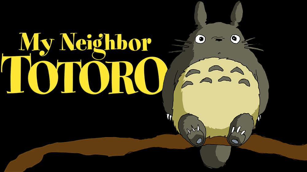 Download My Neighbor Totoro Title Graphic | Wallpapers.com