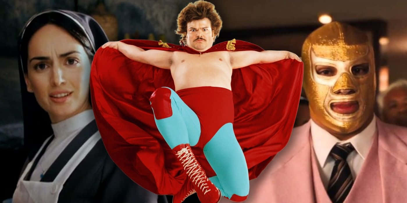 Download Nacho Libre Characters Collage Wallpaper | Wallpapers.com