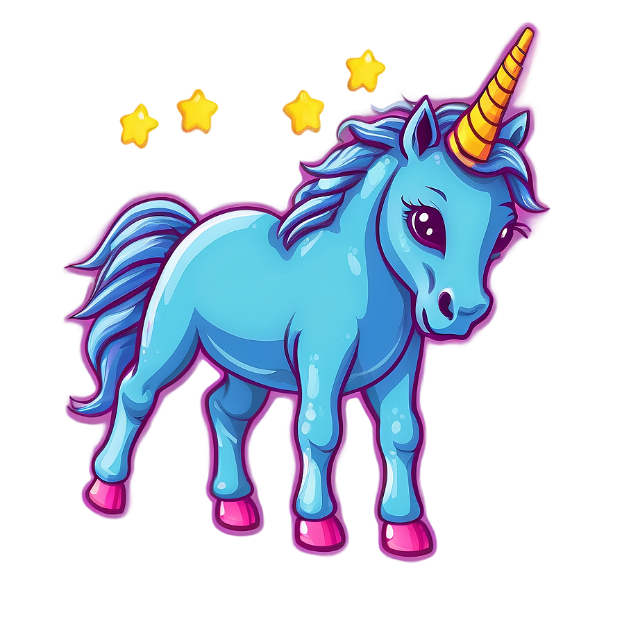 Download Neon Unicorn Clipart Png 06262024 | Wallpapers.com