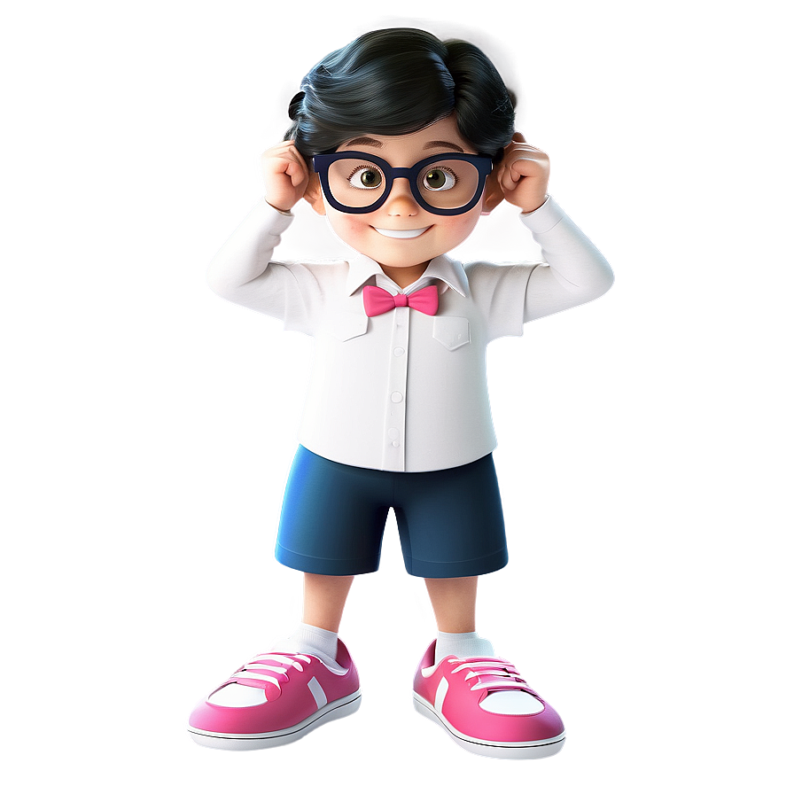 Download Nerd Character Cartoon Png 05232024 | Wallpapers.com