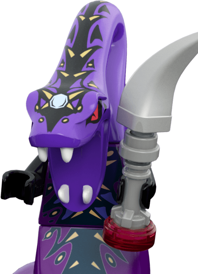 Download Ninjago_ Purple_ Snake_ Figure_with_ Scythe | Wallpapers.com