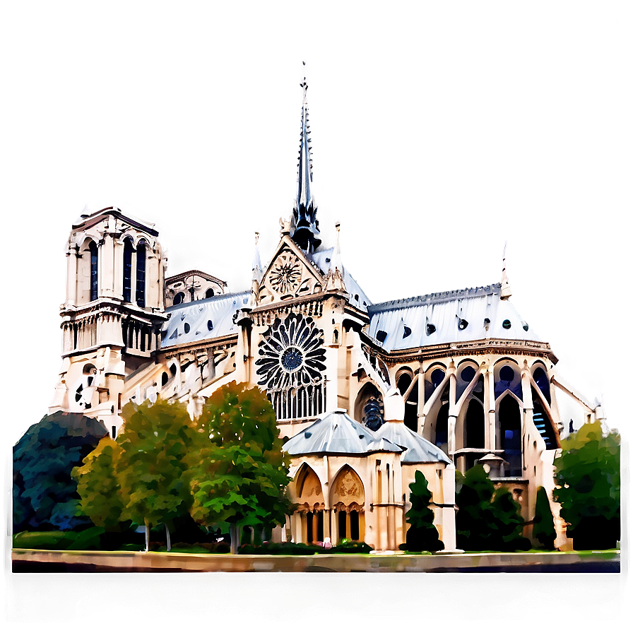 Download Notre Dame French Gothic Png 64 | Wallpapers.com
