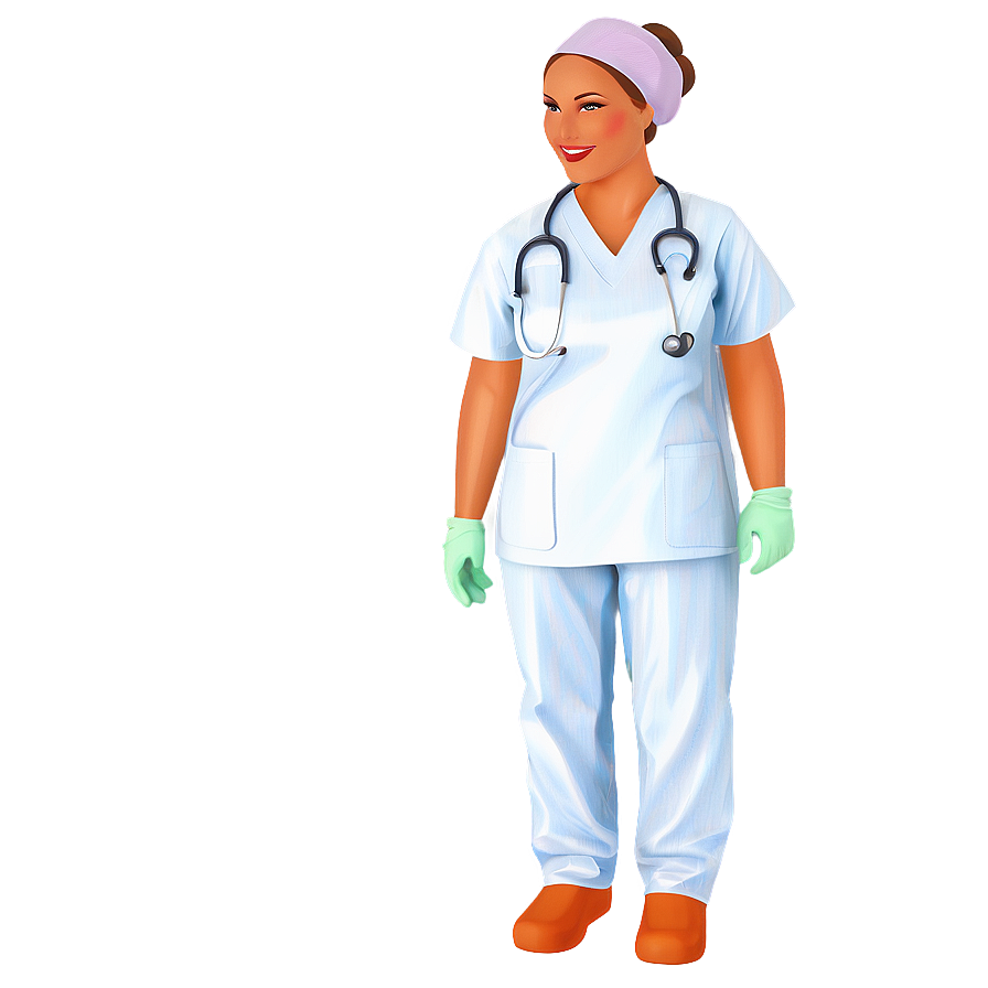 Download Nurse Scrubs Clipart Png 06262024 | Wallpapers.com