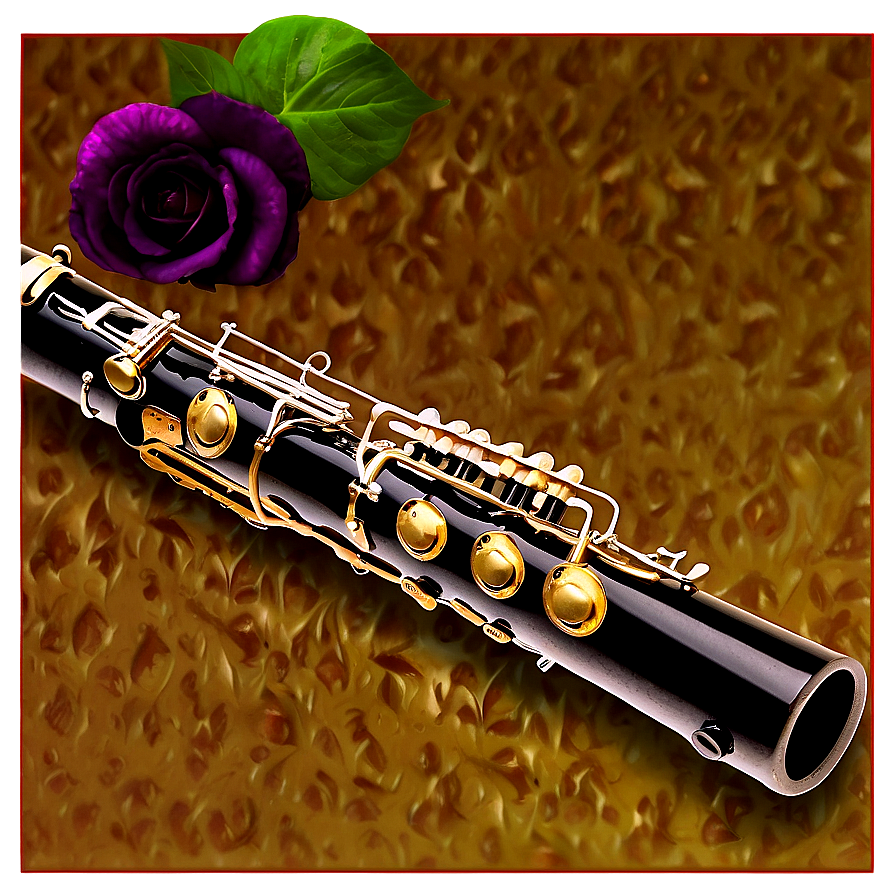 Download Oboe On Velvet Background Png Eyi72 | Wallpapers.com