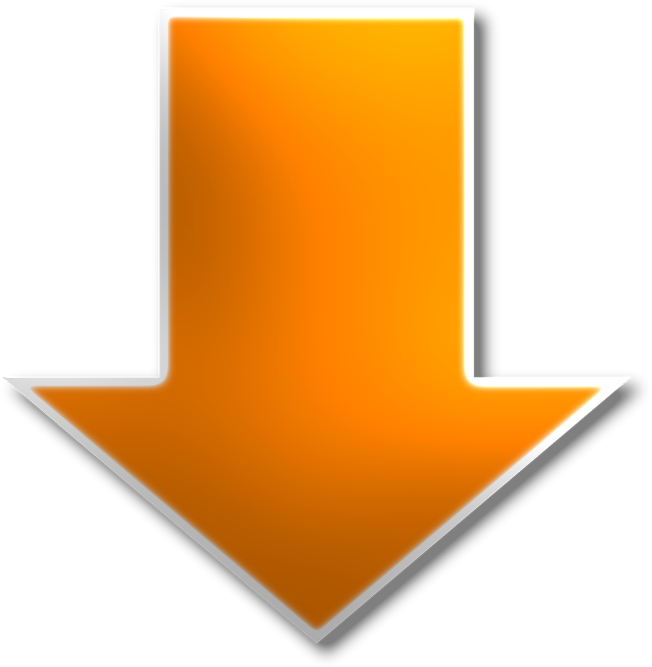 Download Orange Down Arrow Icon | Wallpapers.com