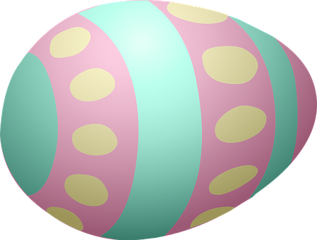 Download Pastel Easter Eggwith Polka Dots | Wallpapers.com