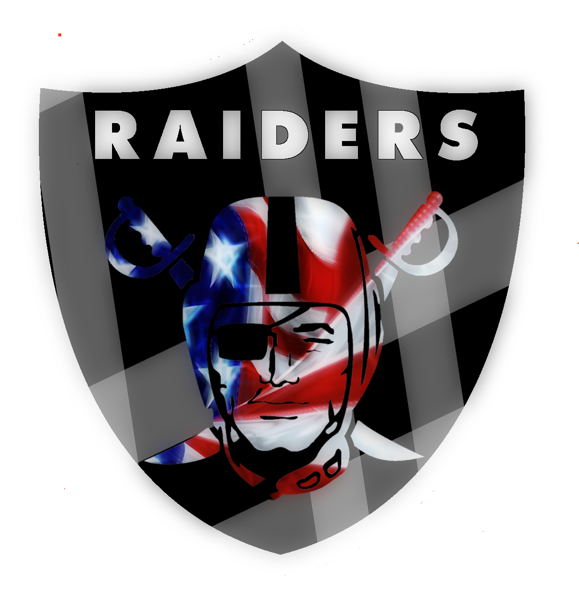 Download Patriotic Raiders Shield Logo | Wallpapers.com