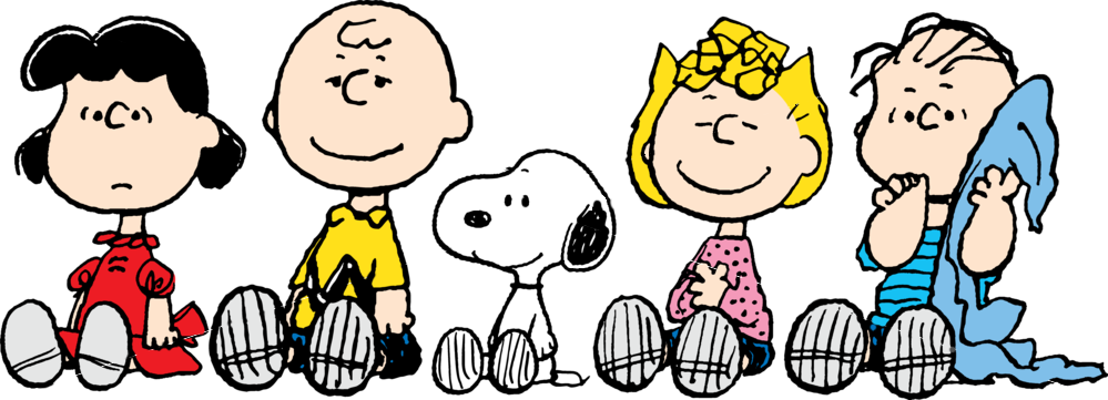 Download Peanuts Characters Sitting | Wallpapers.com
