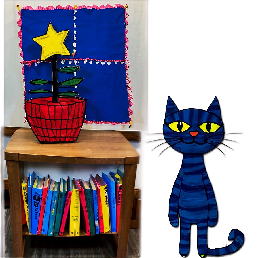 Download Pete The Cat And The Surprise Teacher Png 05252024 ...